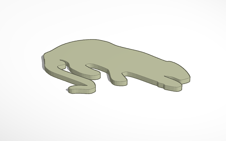 3D design Totem Pantera - Tinkercad