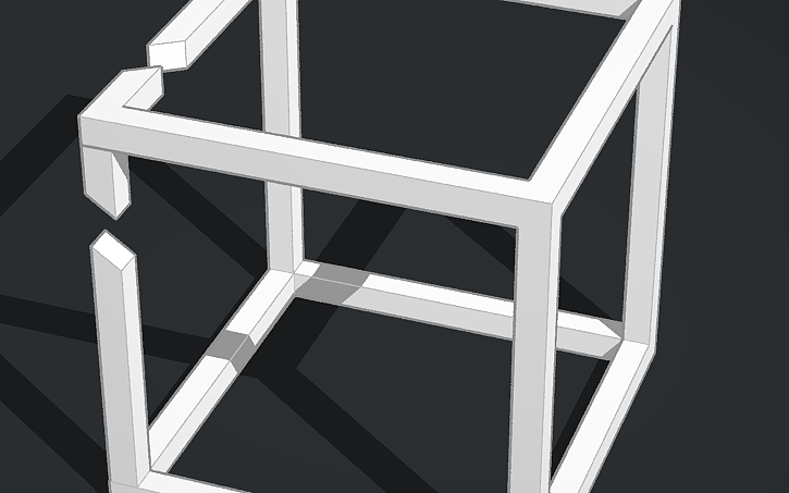 3D design impossible cube - Tinkercad