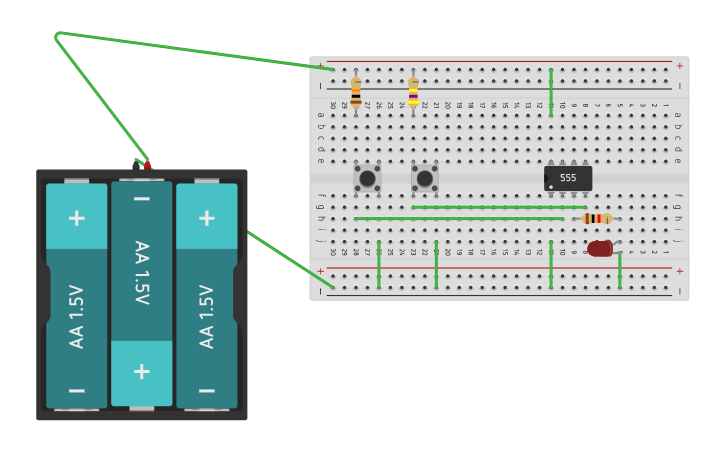 Circuit design Bistable - Tinkercad