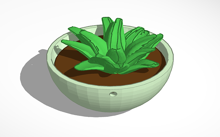 3D design Hanging Plant Pot - Tinkercad