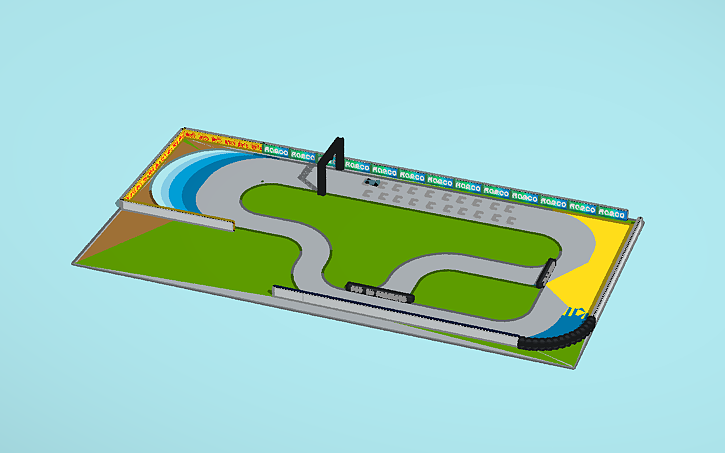 3D design Interactive Formula 1 race track - Tinkercad