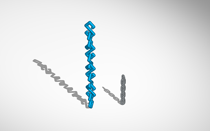 3D design 2 Types of Chains - Tinkercad