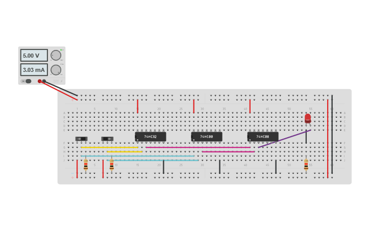Circuit design Λογική Σχεδίαση Εργ 1.1 - Tinkercad