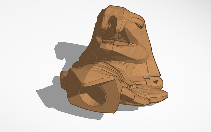 3D design Lego Ninjago pyro-destroyer head - Tinkercad