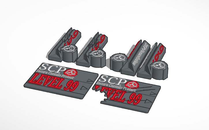 3D design SCP_SuperSecretLevel99 - Tinkercad