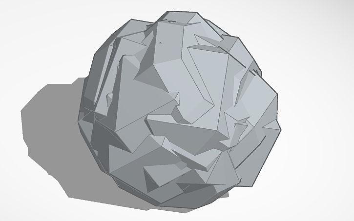 3D design Rock - Tinkercad