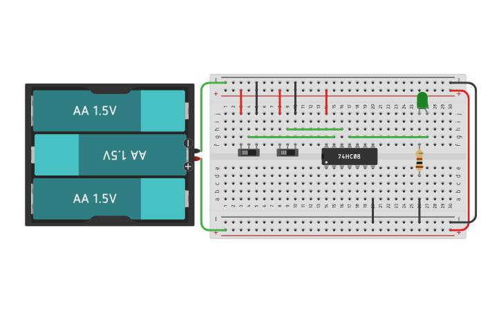 Circuit design Caso 2 - Tinkercad