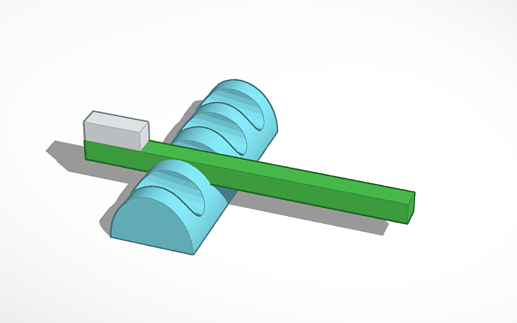 3D design toothbrush rest - Tinkercad