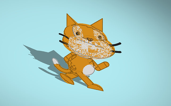 3D design Copy of Light Up a Story with Code Challenge: SCRATCH_CAT ...