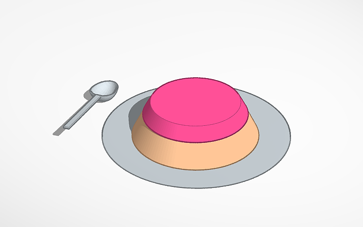 3D design pudding - Tinkercad