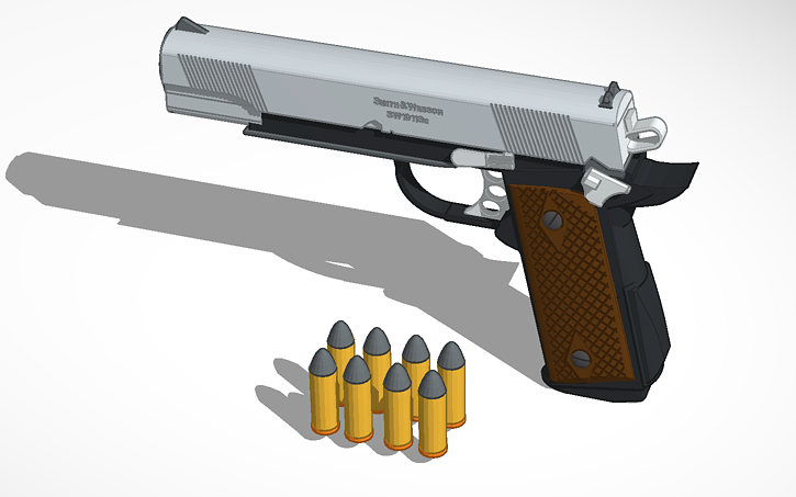 3D design Copy of gun - Tinkercad