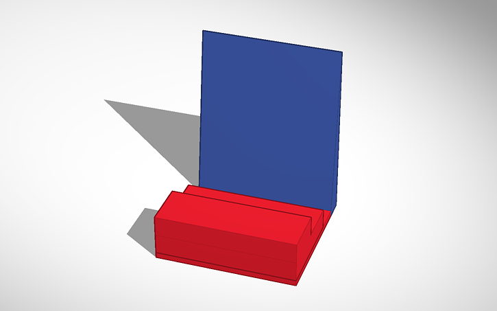 3D design I-pad Docking Station for Movies - Tinkercad