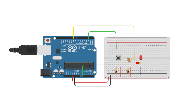 Circuit design While Loop_Lab6 - Tinkercad