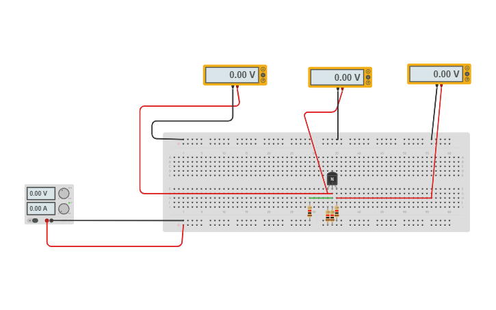 Circuit design Transistor Common Emitor - Tinkercad