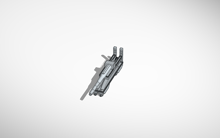 3D design Gustav Rail Cannon - Tinkercad