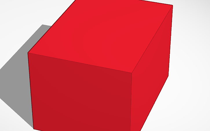 3D design cub - Tinkercad