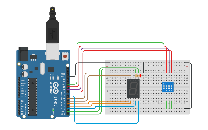 Circuit Design Seven Segment Boolean Style Tinkercad