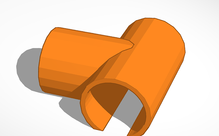 3D design T-junction for 1 1/2" pvc pipe - Tinkercad