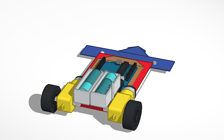 3D design LINE FOLLOWER By Akash Lanke - Tinkercad