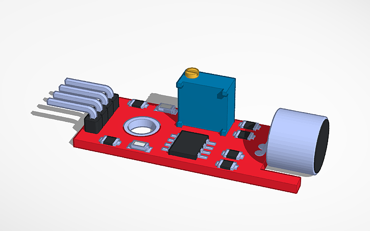 3D design Sound Sensor - Tinkercad