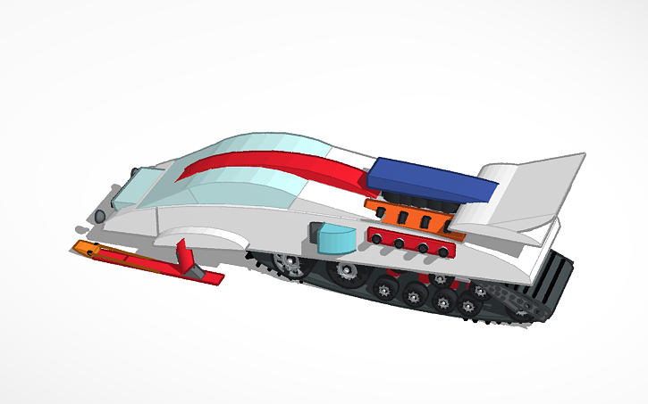 3D design Snowmobile - Tinkercad