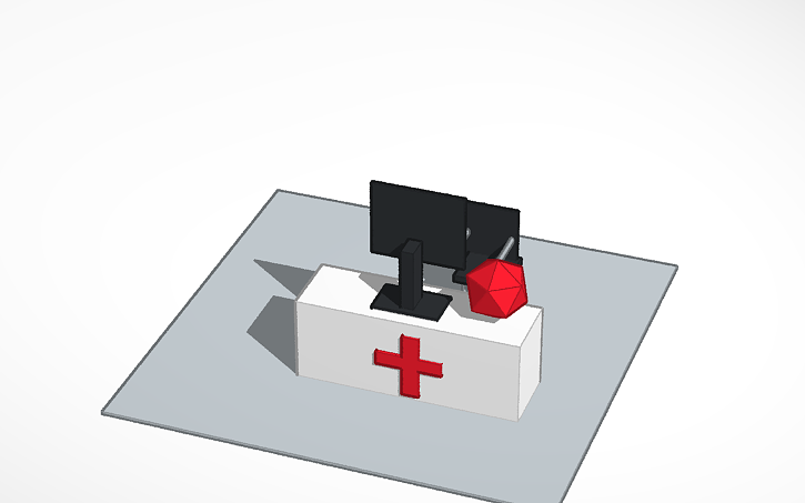 3D design medical room - Tinkercad