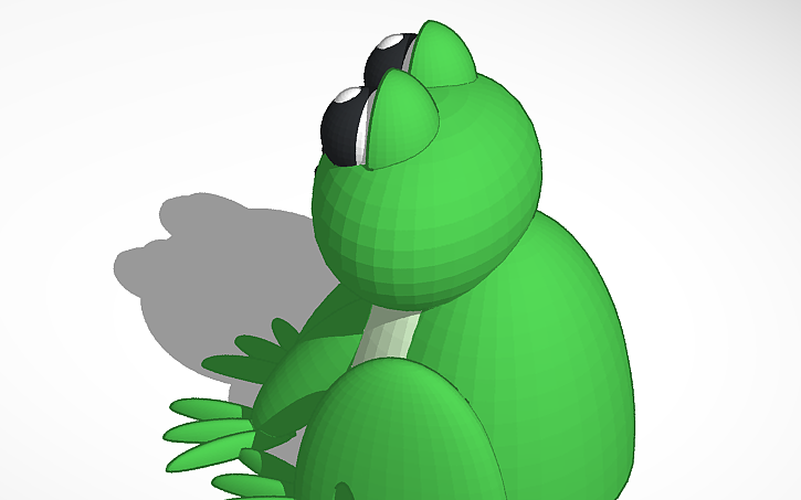 3D design Cute Frog - Tinkercad