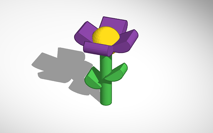 3D design flower - Tinkercad