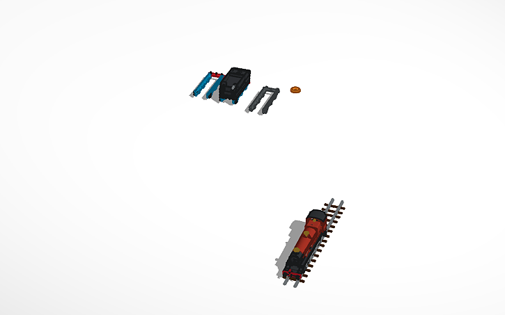 3D design GWR tender oo gauge - Tinkercad