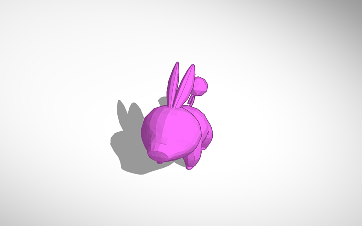 3D design rabbit - Tinkercad