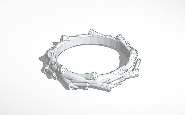 3D design Tree Branch Ring - Tinkercad