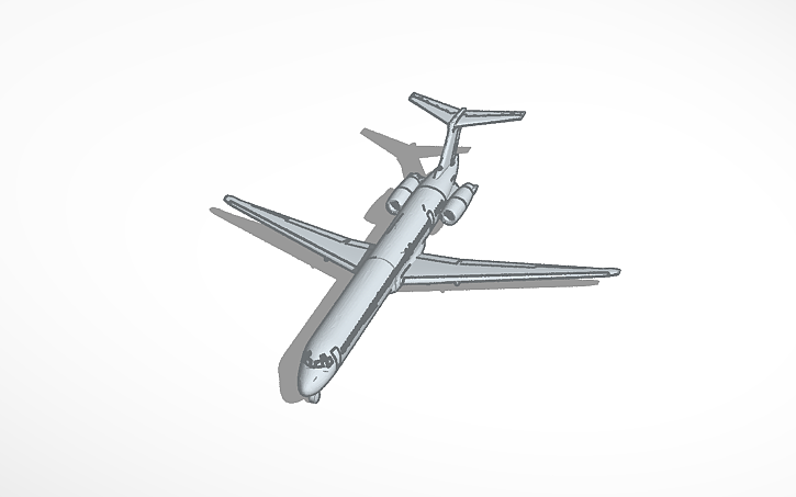 3D design McDonnell Douglas MD-90 - Tinkercad