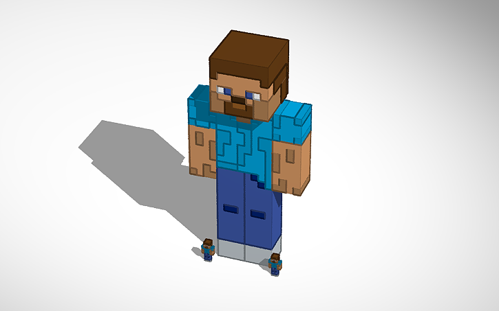 3D design Minecraft Steve - Tinkercad