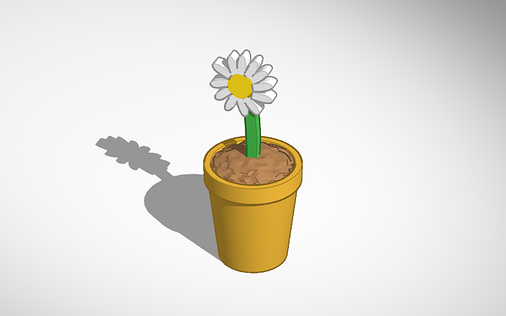 3D design A Hand-Drawn Daisy - Tinkercad