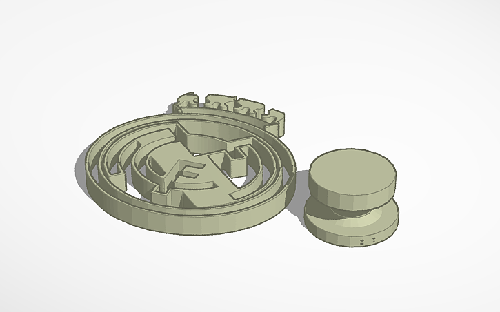 3D design real Madrid jibit - Tinkercad