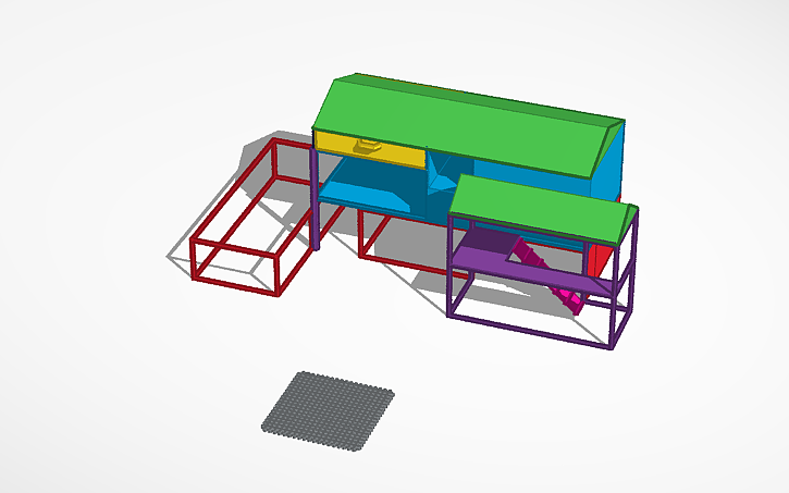 3D design Bunny cage - Tinkercad