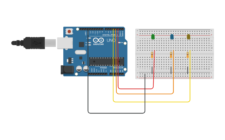 Circuit design Arduino - Tinkercad