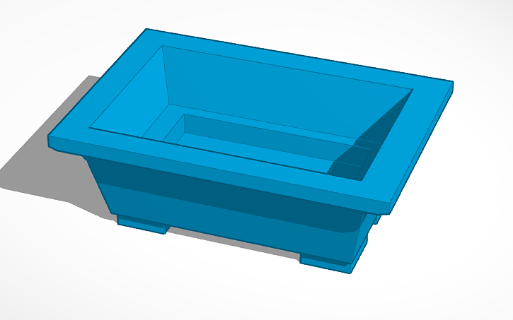 3D design bonsai base - Tinkercad