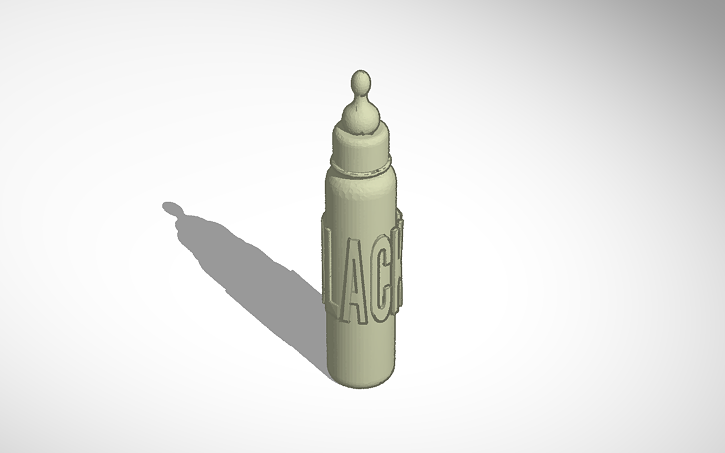 3D design Black Box-- Marie Baby Bottle - Tinkercad