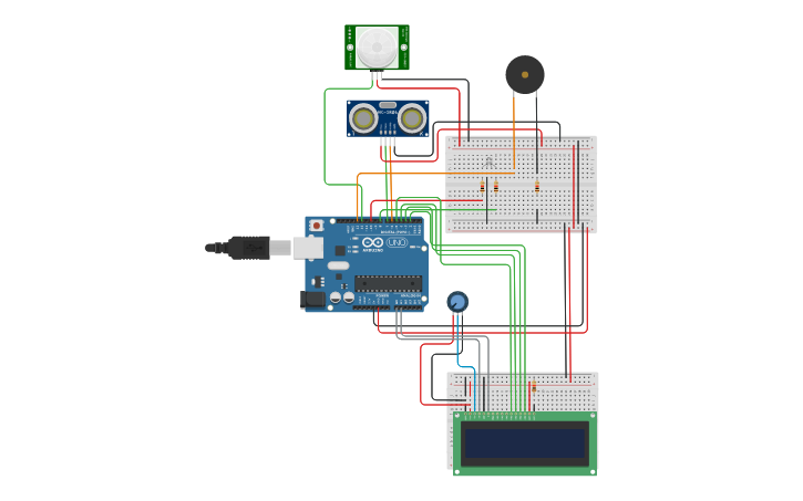 Circuit design Digital Security Alarm - Tinkercad
