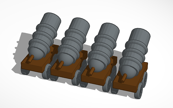 3D design cannon - Tinkercad