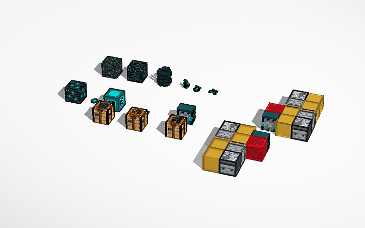 3D design Copy of Deep Dark Ancient Mod Parts! - Tinkercad