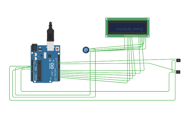 Circuit design SPEEDOMETER - Tinkercad