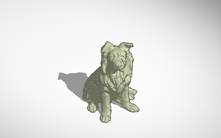 3D design border collie - Tinkercad
