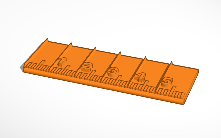 3D design Ruler - Tinkercad