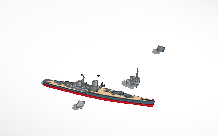 3D design Light cruiser 🇺🇸 - Tinkercad