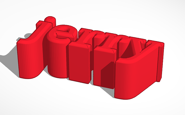3D design my name (please print!!) - Tinkercad