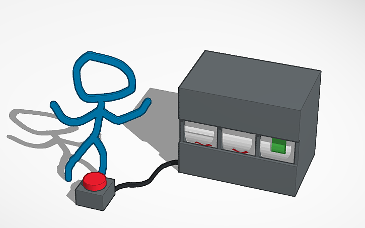 3D design Working Slot Machine - Tinkercad