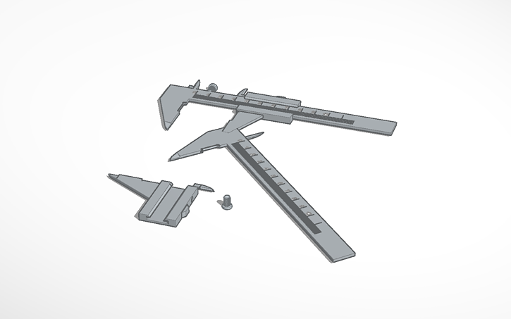 3D design Pied a coulisse - Tinkercad