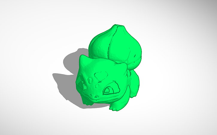 3D design Bulbasaur - Tinkercad